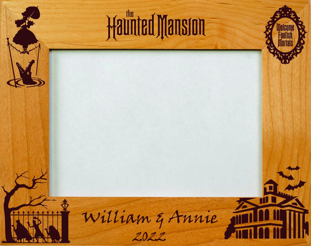 Haunted Mansion Disney, Personalized Picture Frames, 3 Sizes: 4x6, 5x7 ...