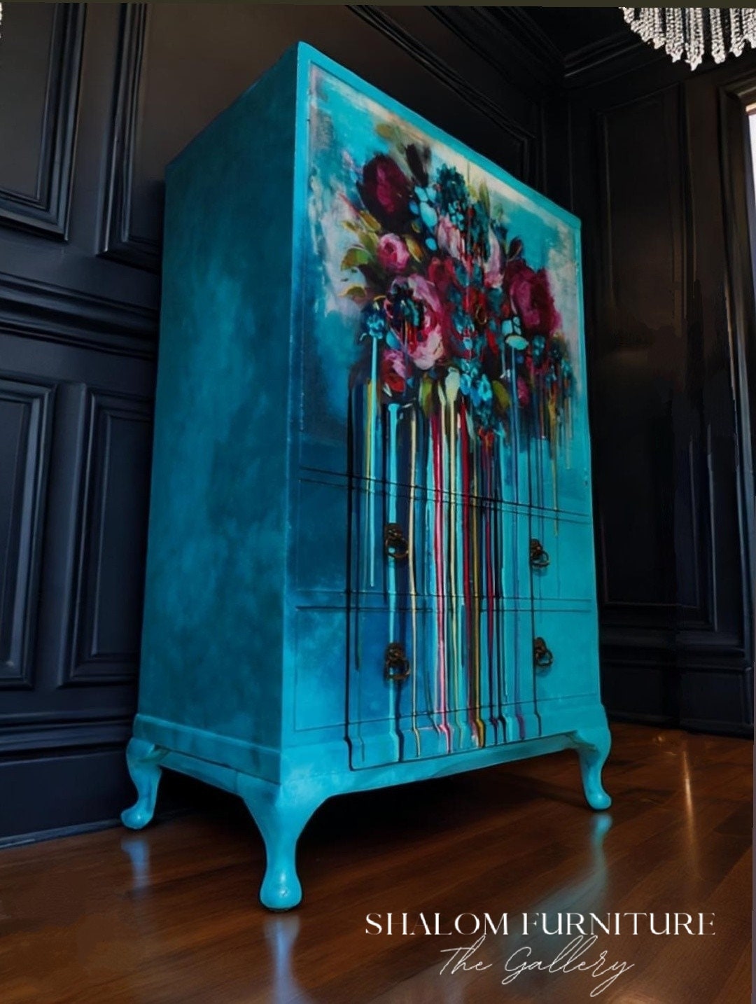 NEW! Artistic Gorgeous Cabinet With Shelves and Drawers, Storage ...