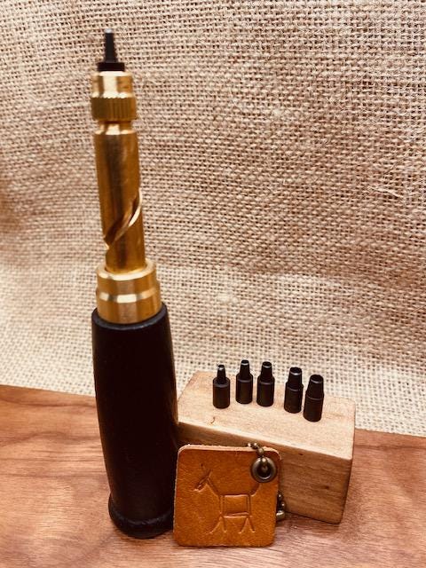 Bookbinding Japanese Screw Hole Punch Tool, Comes With 6 Size Bits ...