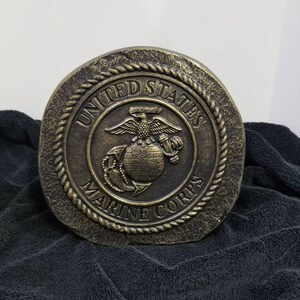 United States Marine Corps Plaquered Stone - Etsy