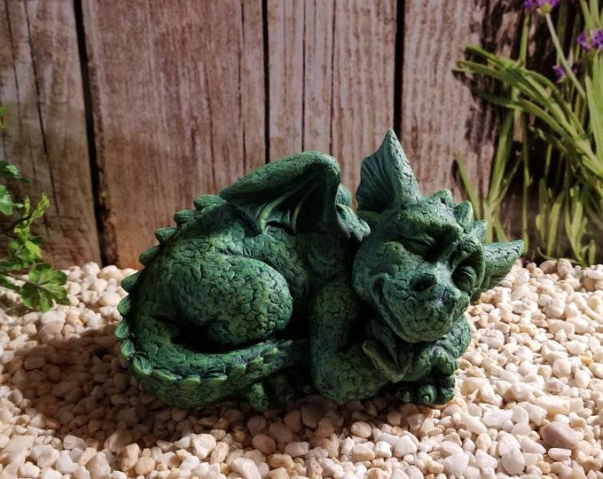 Medium Right Facing Sleeping Dragon - Etsy