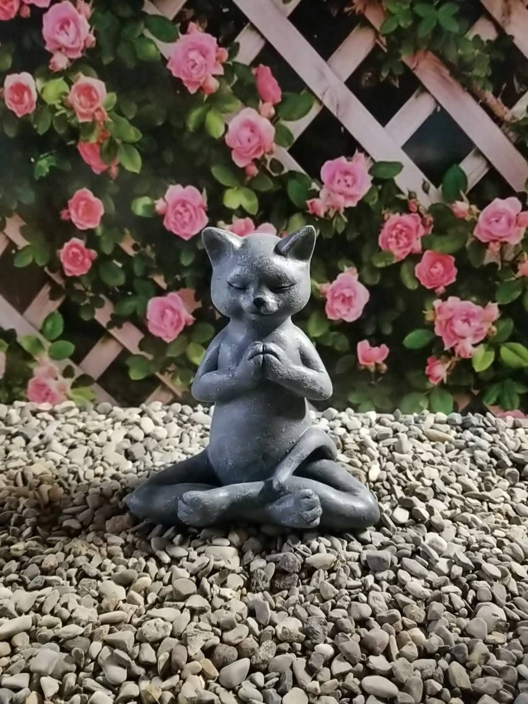 Meditating Zen Cat - Etsy