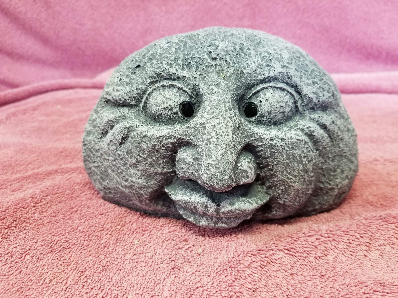 Quirky Goofy Rock Head Concrete/ Cement - Etsy