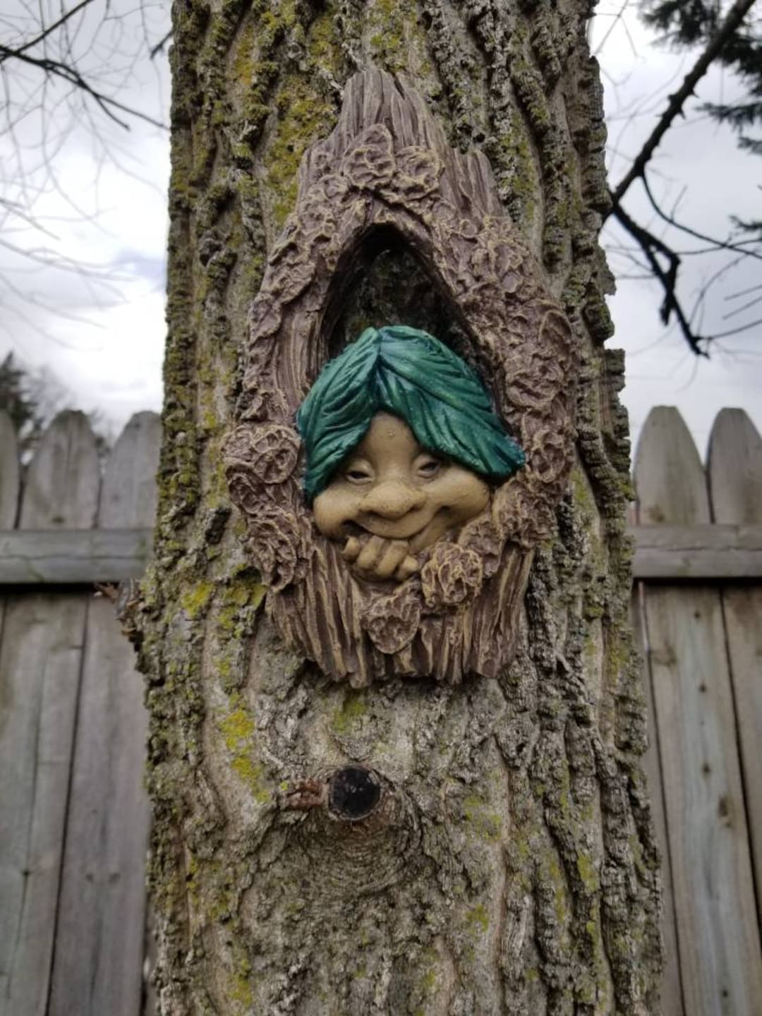 Elf in Tree Hole - Etsy
