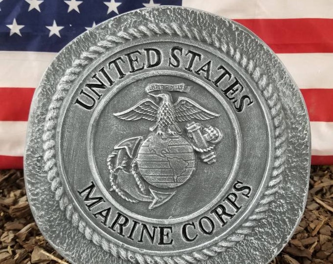 United States Marine Corps Plaquered Stone - Etsy