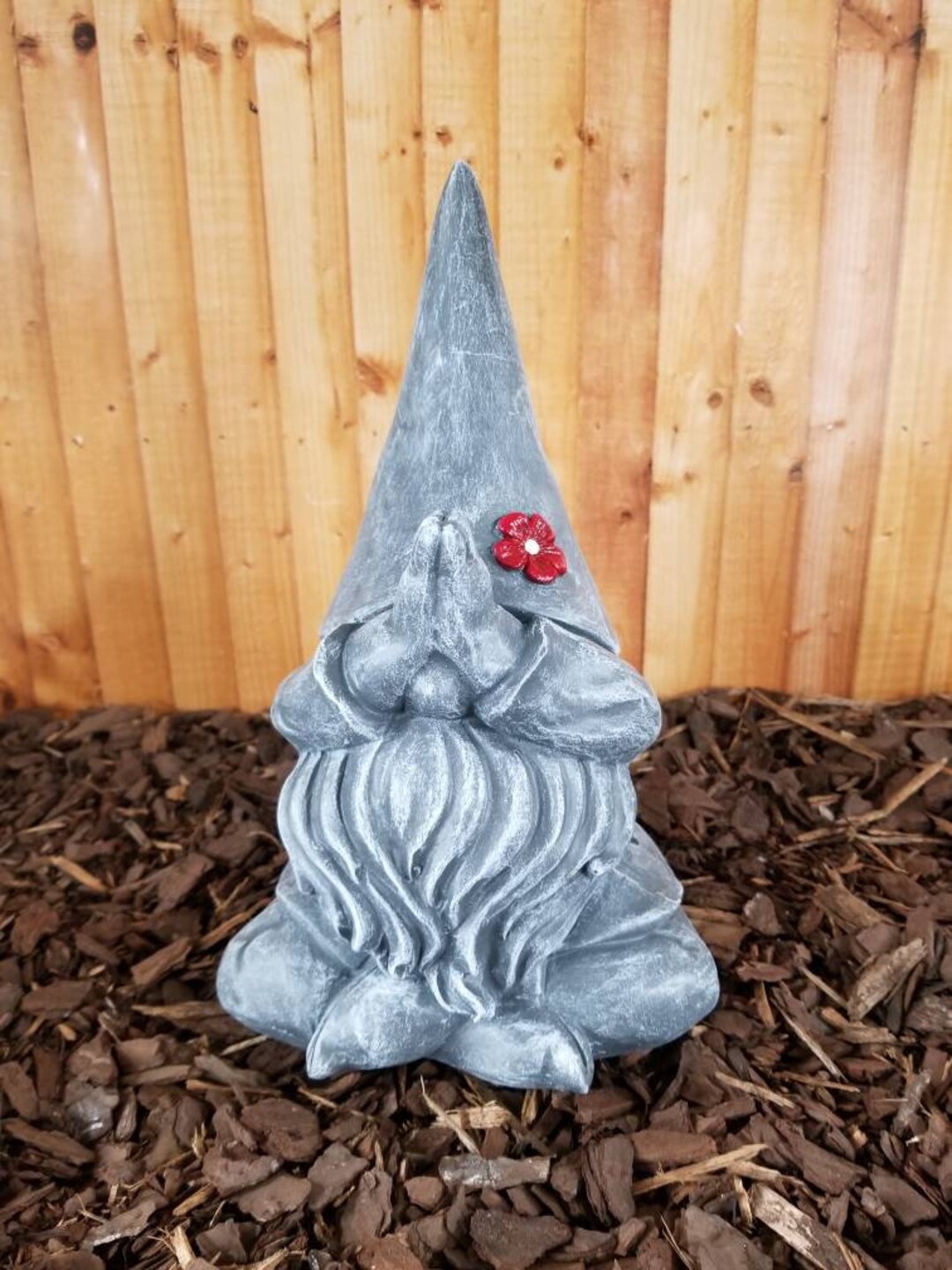 Meditating Zen Praying Gnome - Etsy