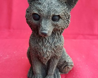 Fox Statue, Fox Sculpture, Concrete Fox Figure, Small Concrete Statues ...