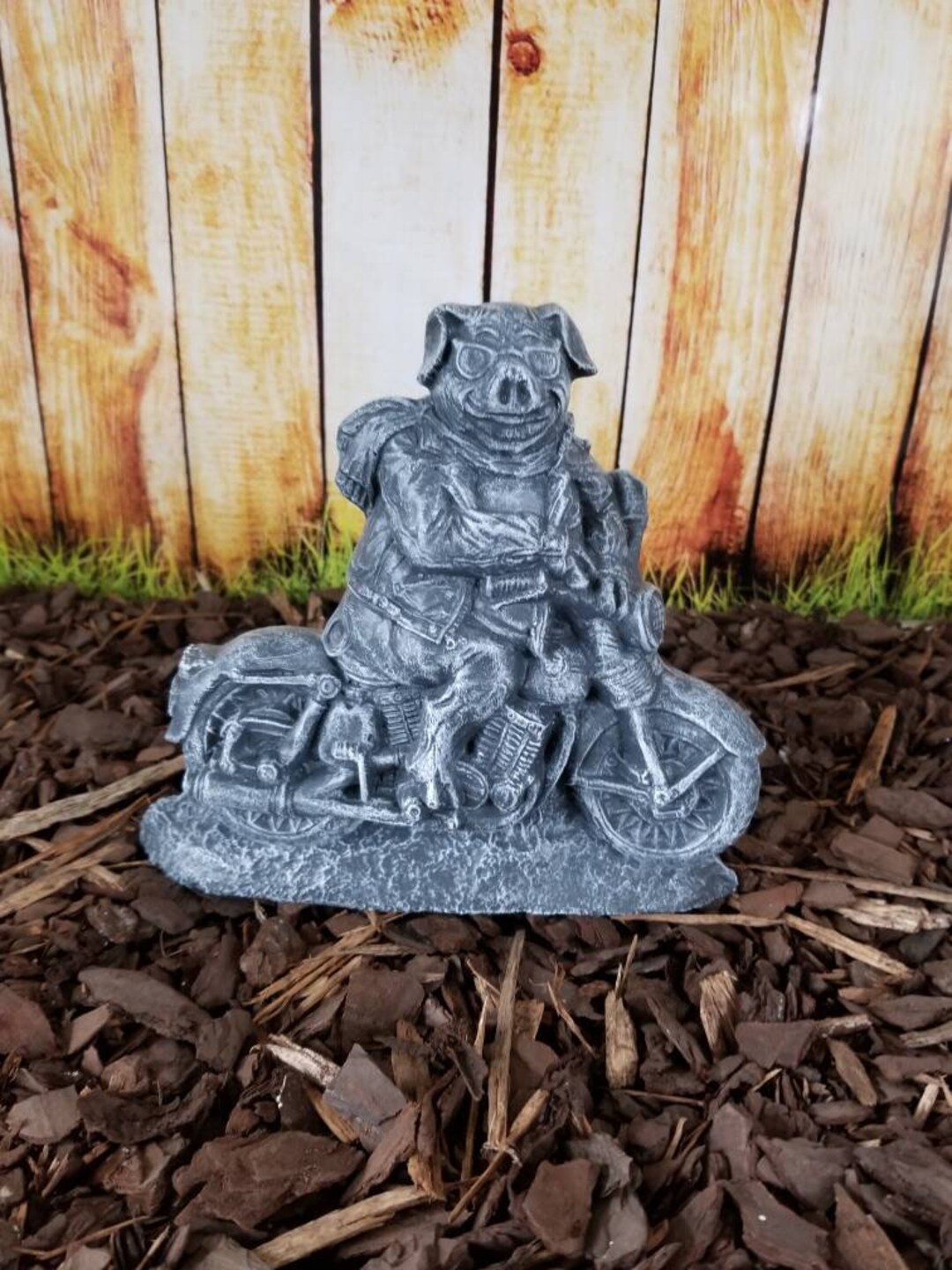 Pig on Motorcycle - Etsy