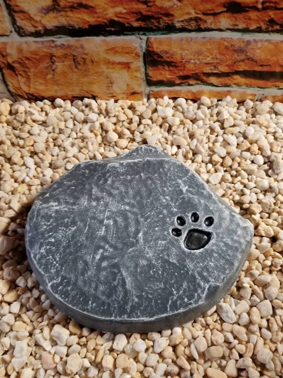 Paw Print Stone - Etsy