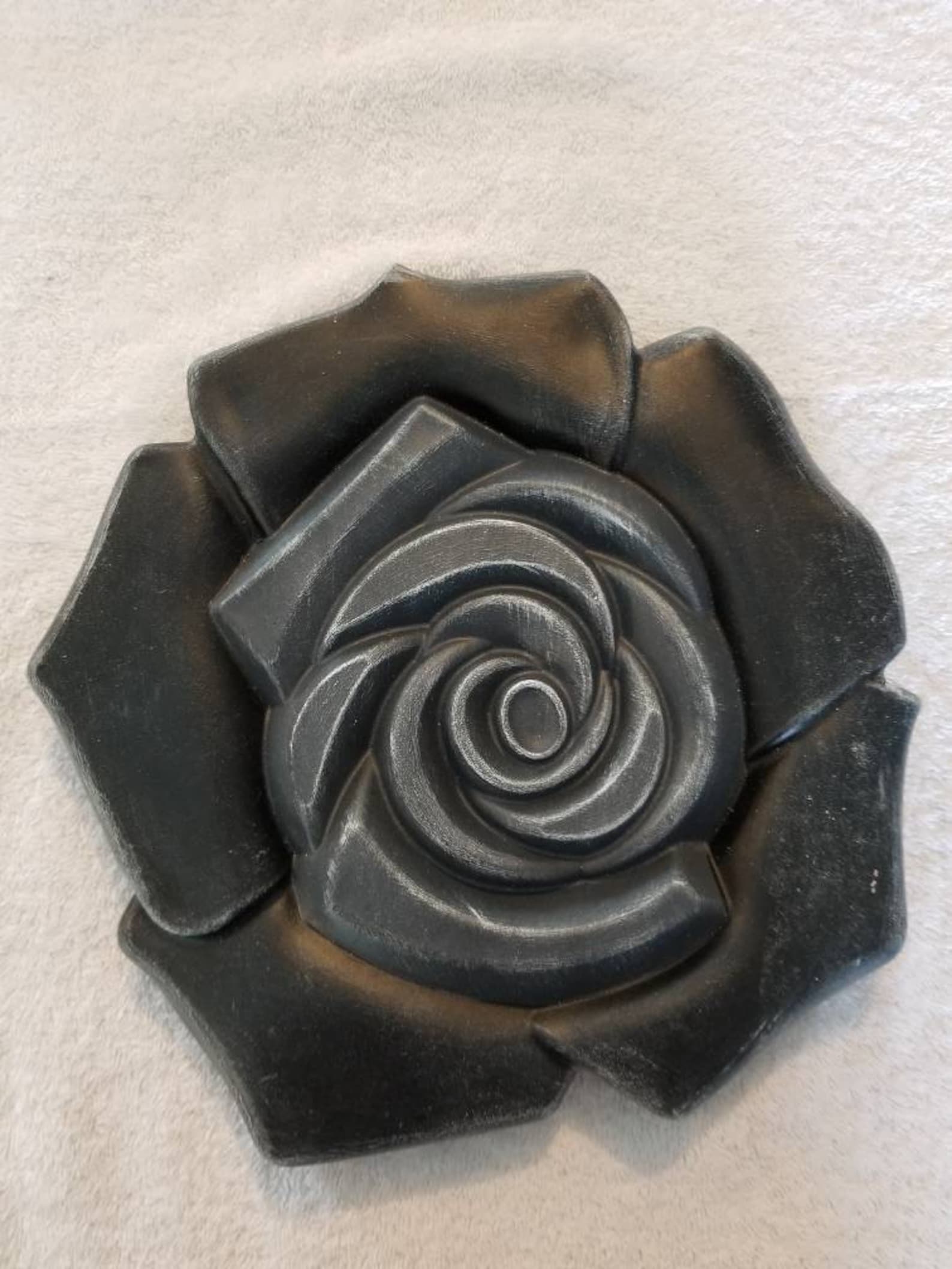 Large Rose Stepping Stone Concrete - Etsy