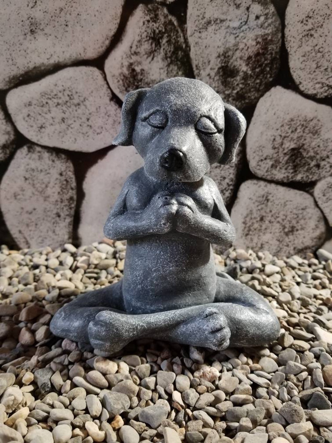 Meditating Zen Dog - Etsy