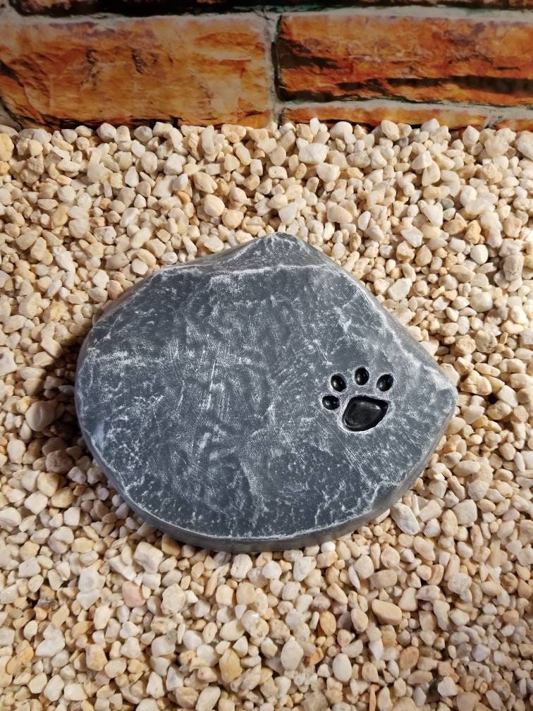 Paw Print Stone - Etsy