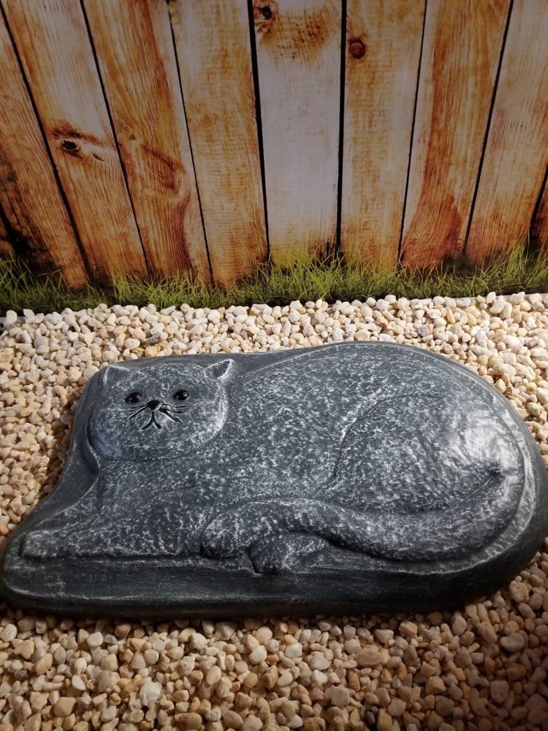Laying Cat Stepping Stone - Etsy