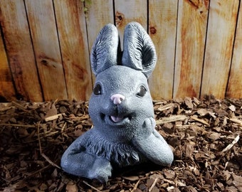Thinking Gold Distressed Easter Rabbit With Glasses Bunny Bust - Etsy