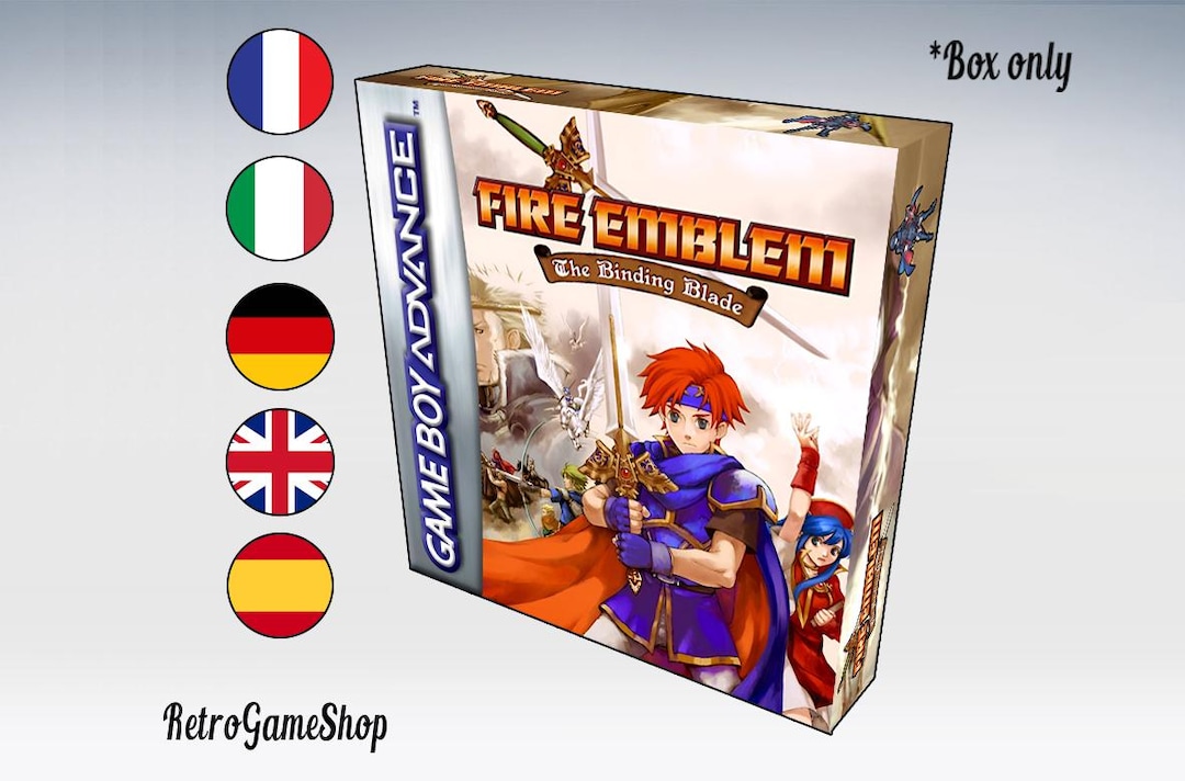 FIRE EMBLEM the Binding Blade Box (game Boy Advance) (choose Language ...
