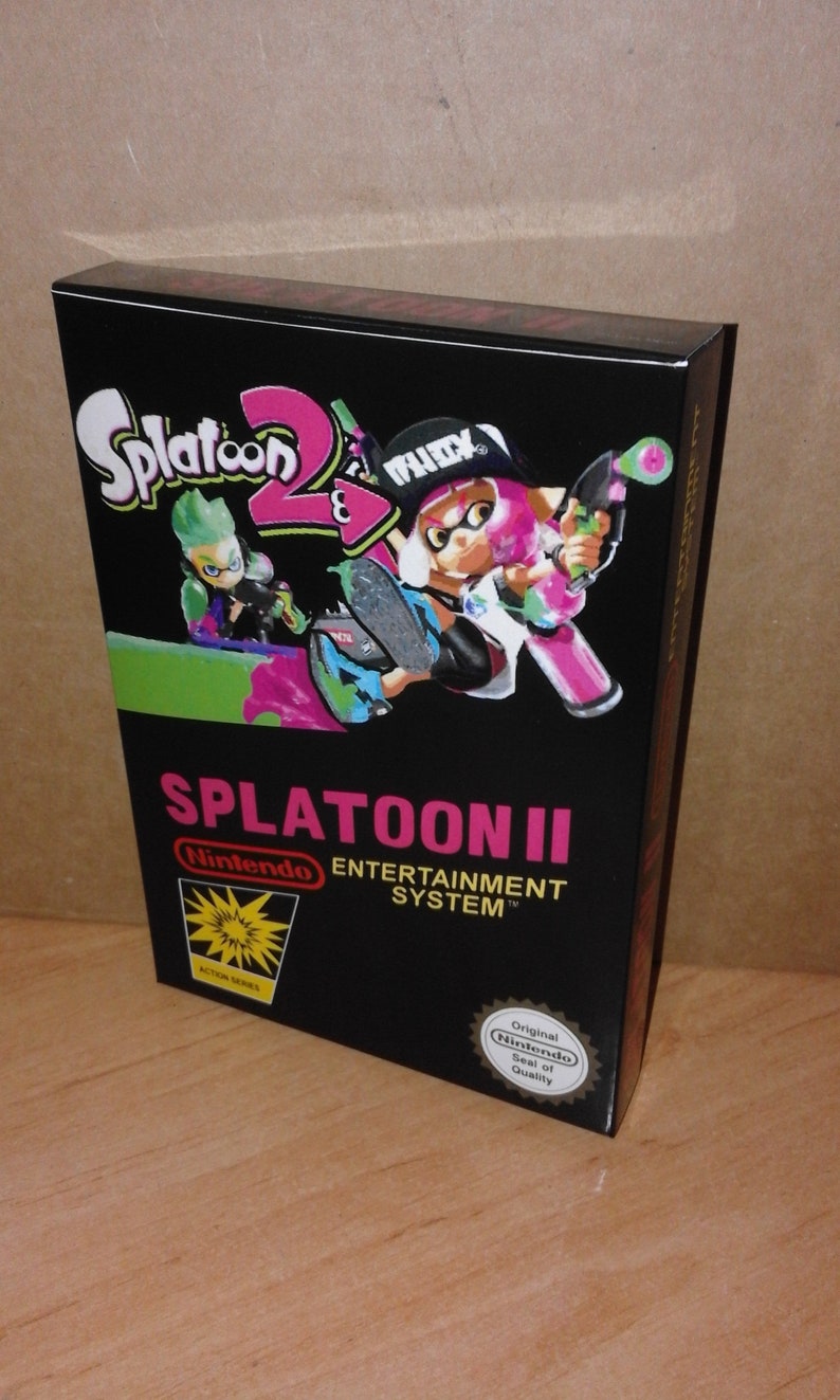 SPLATOON 2 nes repro Box only Box & Insert | Etsy
