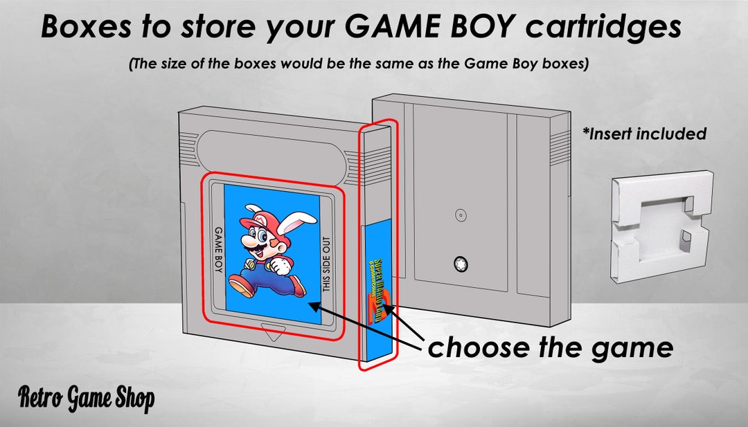 Super Mario Land 2 GAME BOY Custom Box - Etsy