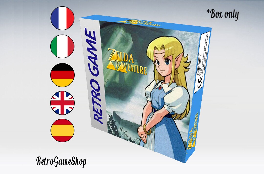 ZELDA ADVENTURE Cdi Game Boy Custom Box choose Language - Etsy