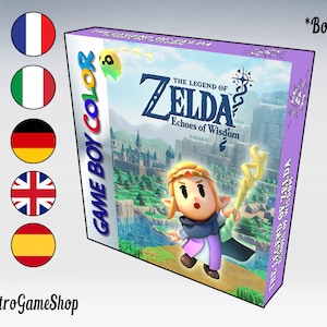 ZELDA ECHOES of WISDOM Game Boy Custom Box (choose Language) (insert ...
