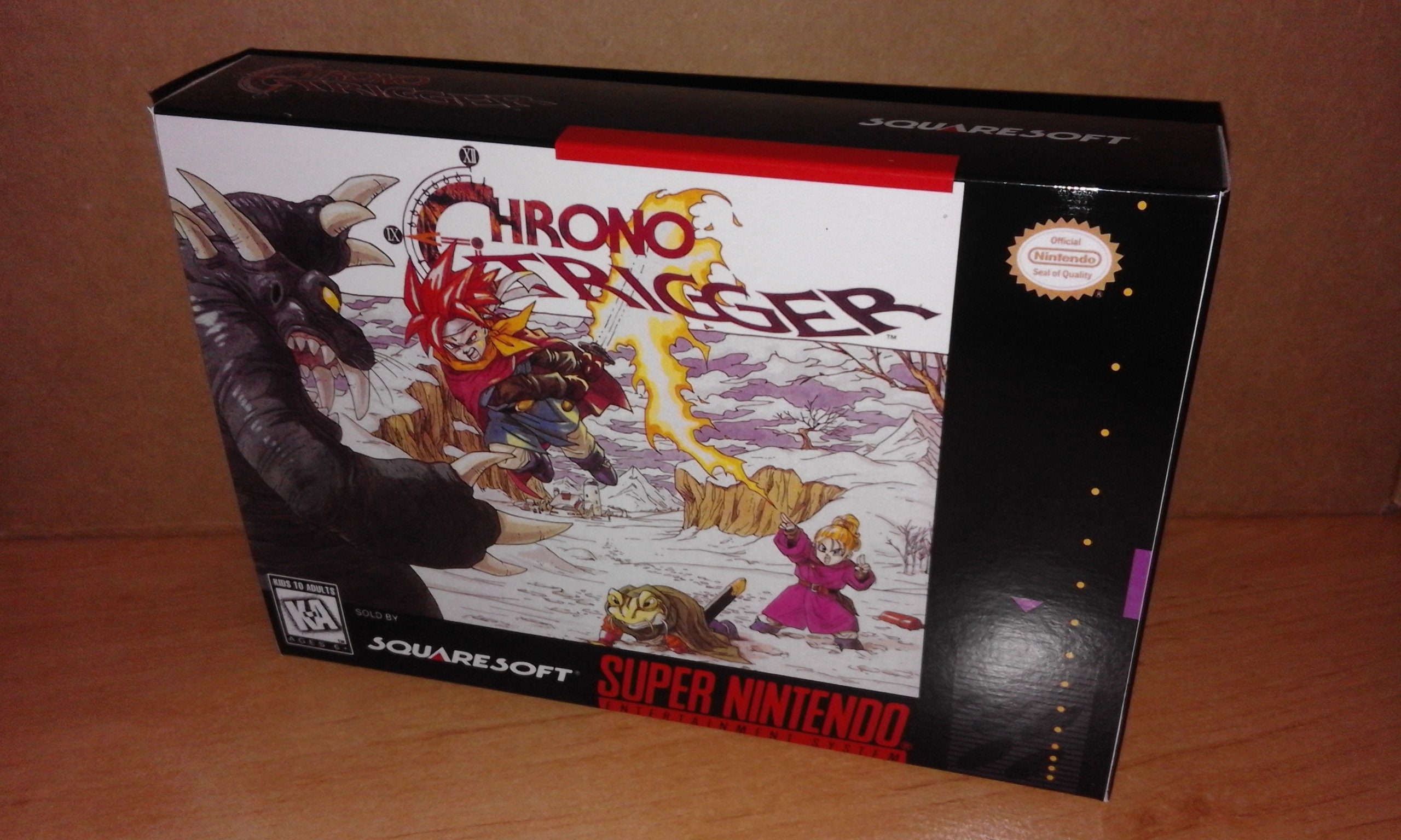 CHRONO TRIGGER NTSC Snes Repro Box Only Box & Insert | Etsy