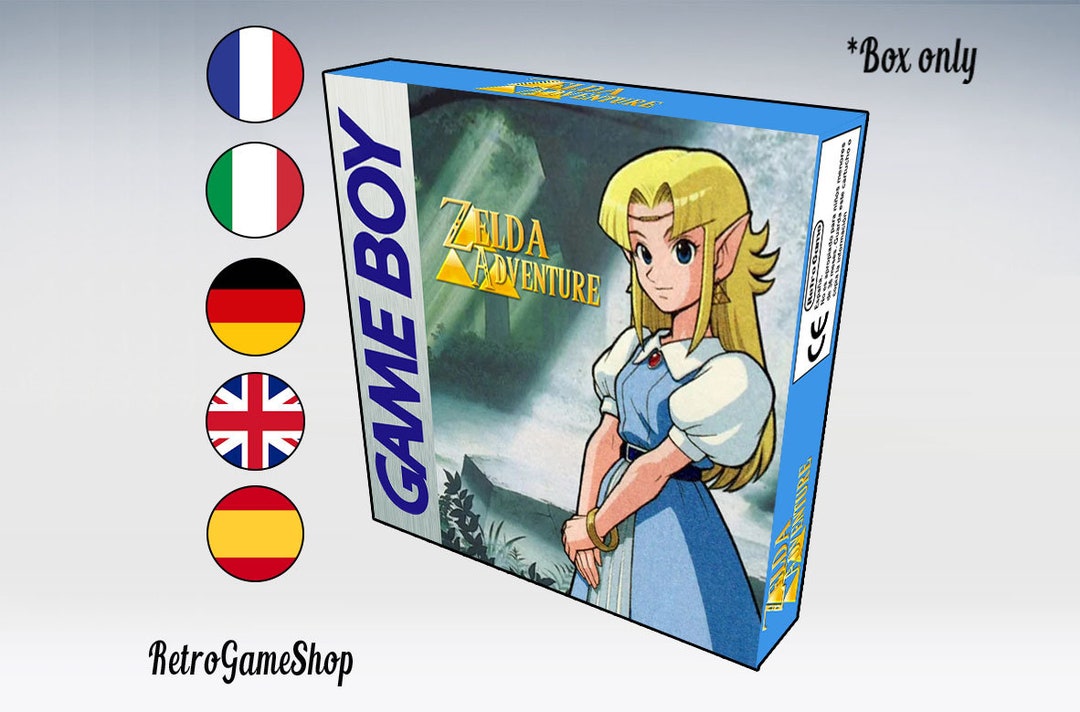 ZELDA ADVENTURE Cdi Game Boy Custom Box (choose Language) - Etsy