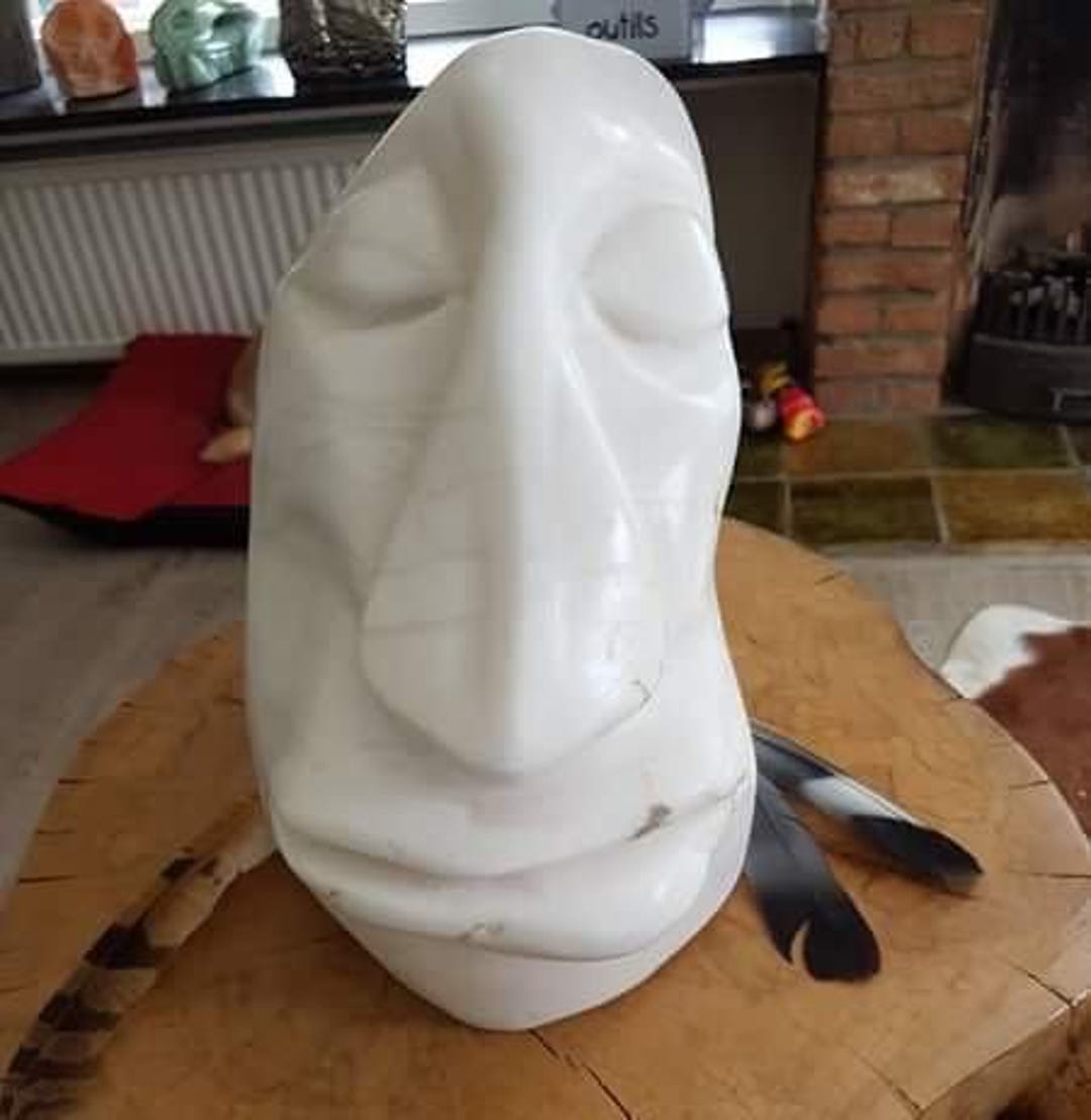 Enormous Zen Crystal Totem Skull - Alabaster - Etsy