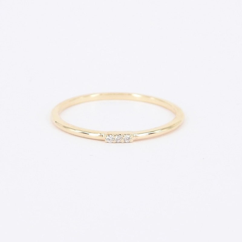 Small Diamond Ring - Etsy