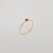 Dainty Oval Ruby Engagement Ring Minimalist Small Ruby Ring Simple Ruby ...