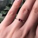 Dainty Oval Ruby Engagement Ring Minimalist Small Ruby Ring Simple Ruby ...