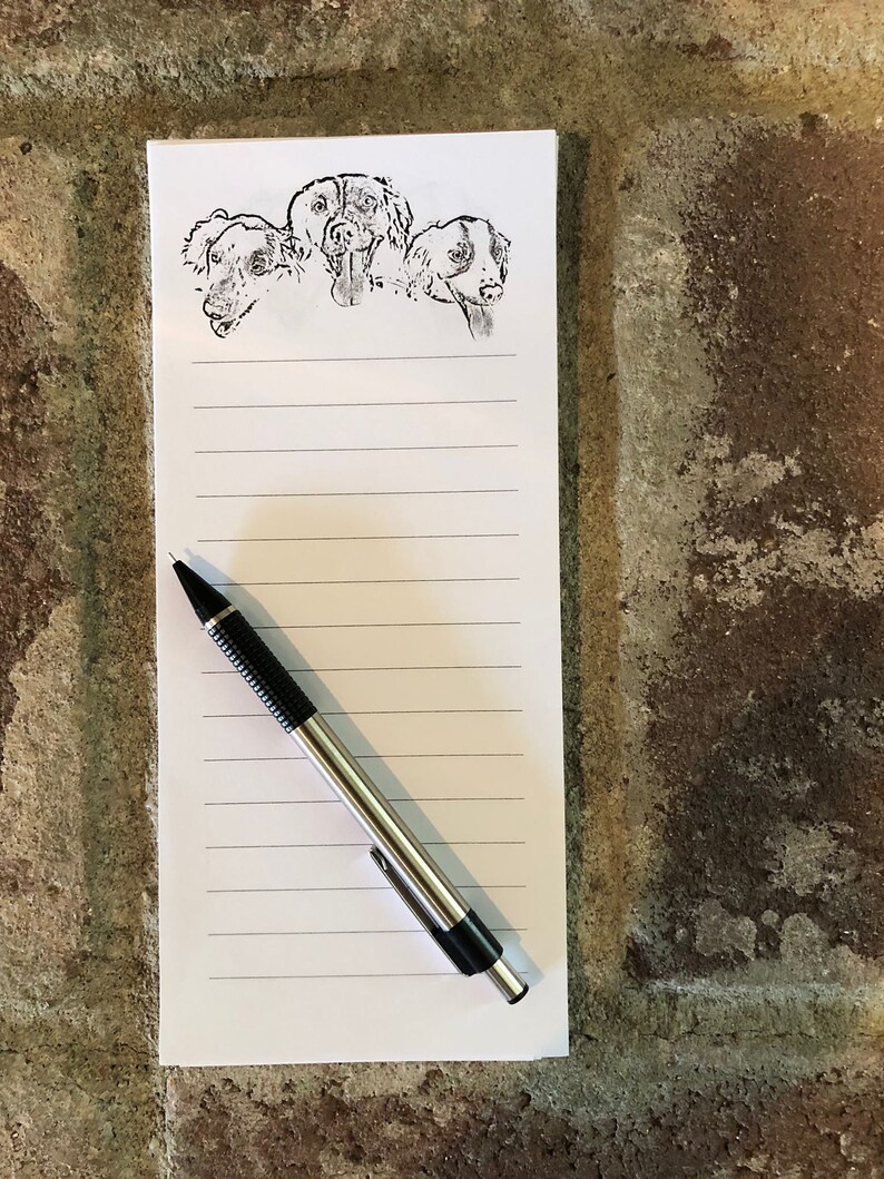 Custom Dog Notepad Personalized Dog Notepad Custom Pet | Etsy