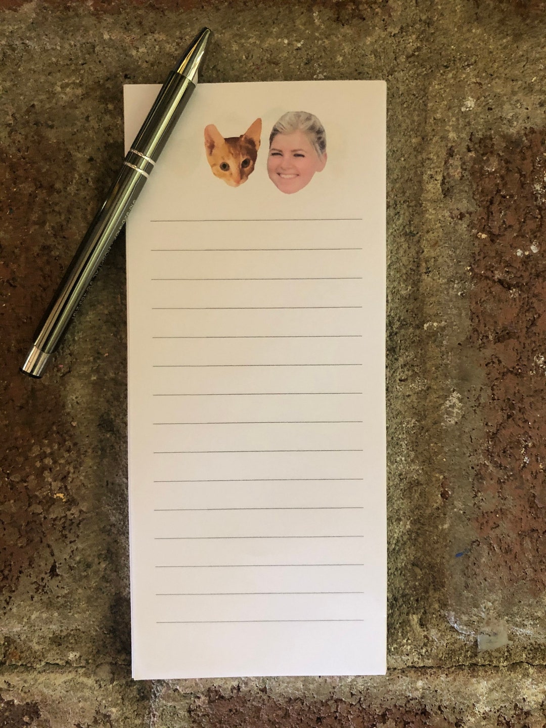 Custom Face Notepad, Custom Dog Notepad, Custom Pet Notepad ...