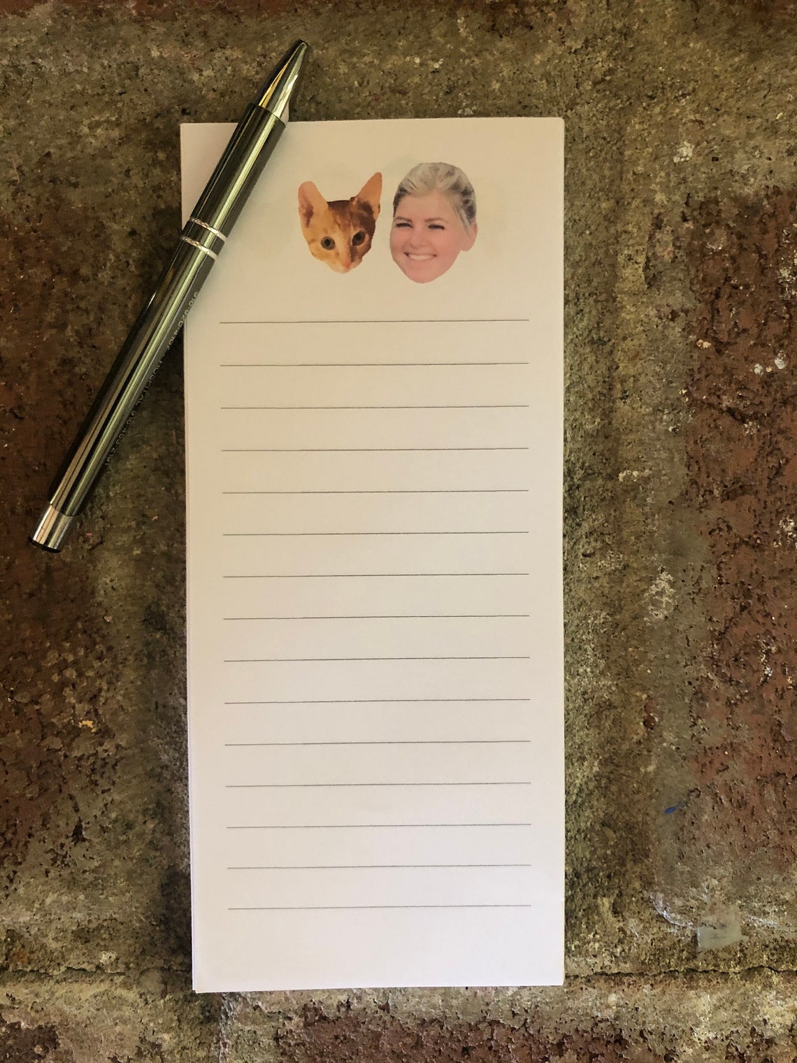 Custom Face Notepad Custom Dog Notepad Custom Pet Notepad - Etsy