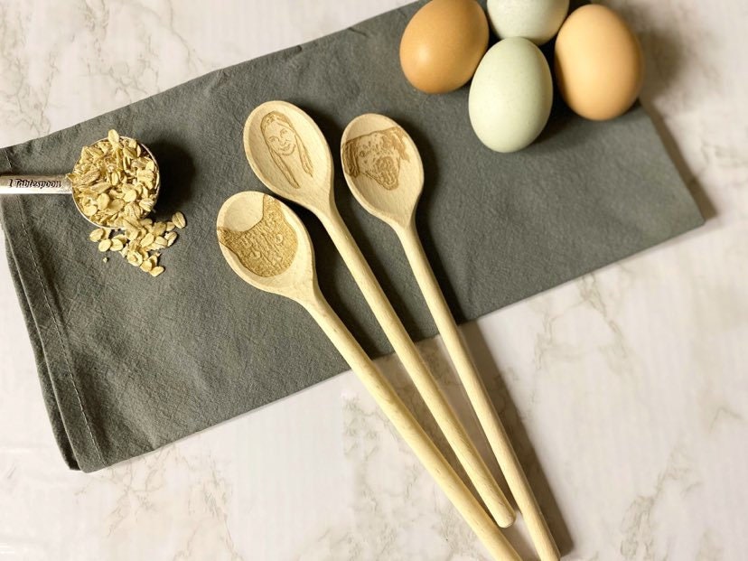 Custom Dog Wooden Spoon Custom Dog Spoon Personalized Dog | Etsy