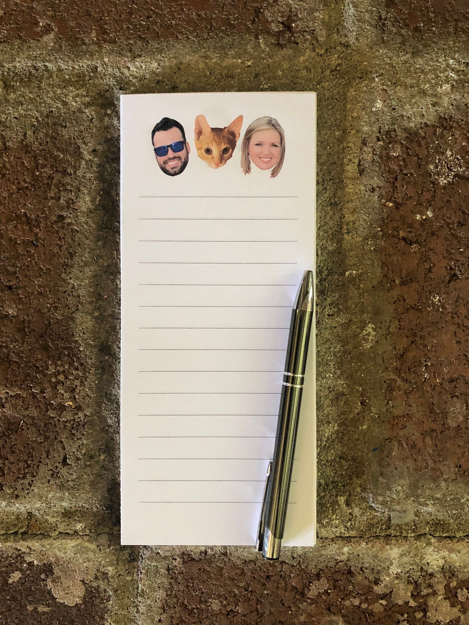 Custom Face Notepad Custom Dog Notepad Custom Pet Notepad - Etsy