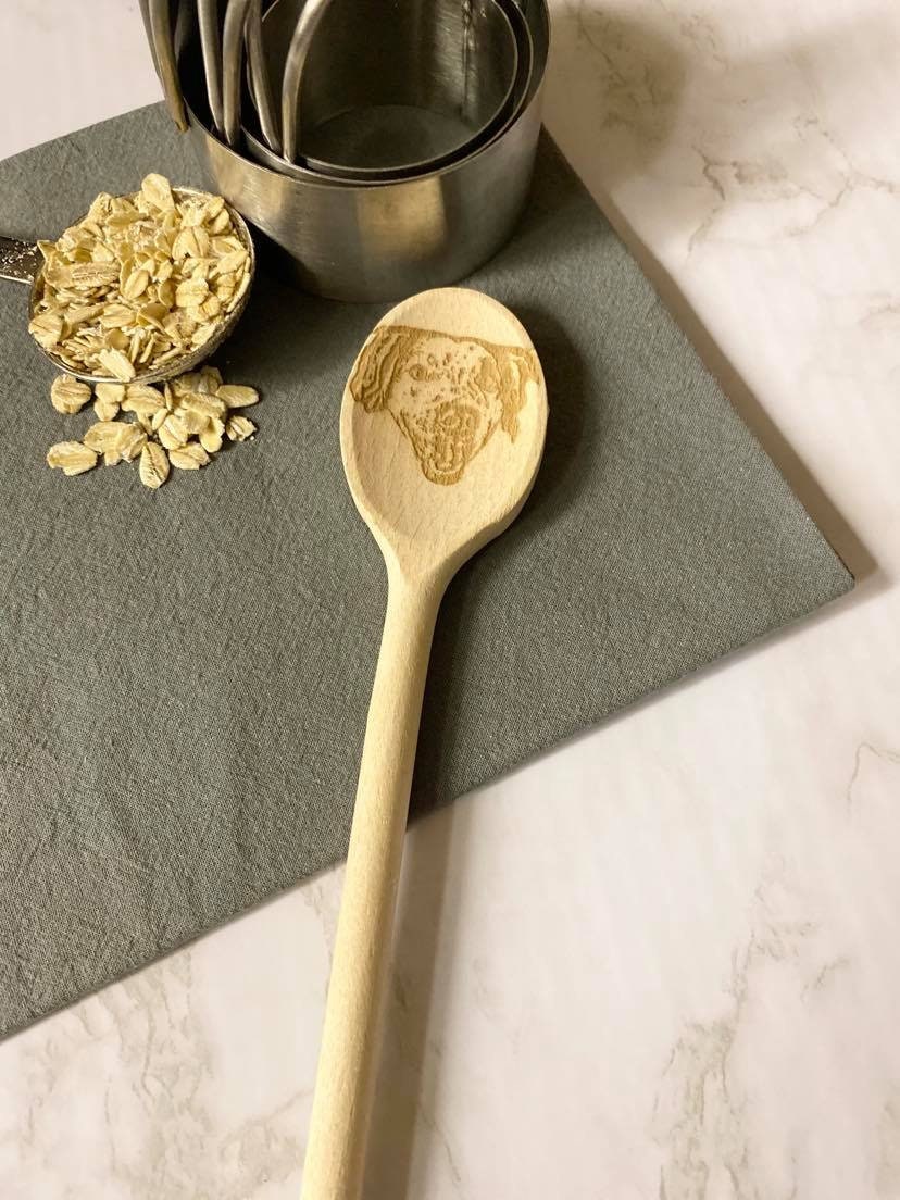 Custom Dog Wooden Spoon Custom Dog Spoon Personalized Dog | Etsy
