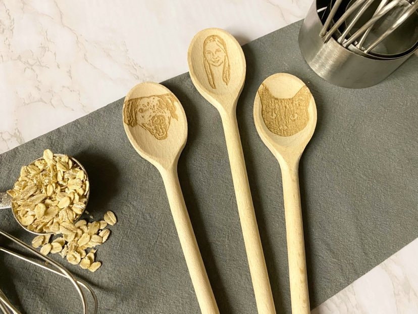 Custom Dog Wooden Spoon Custom Dog Spoon Personalized Dog | Etsy