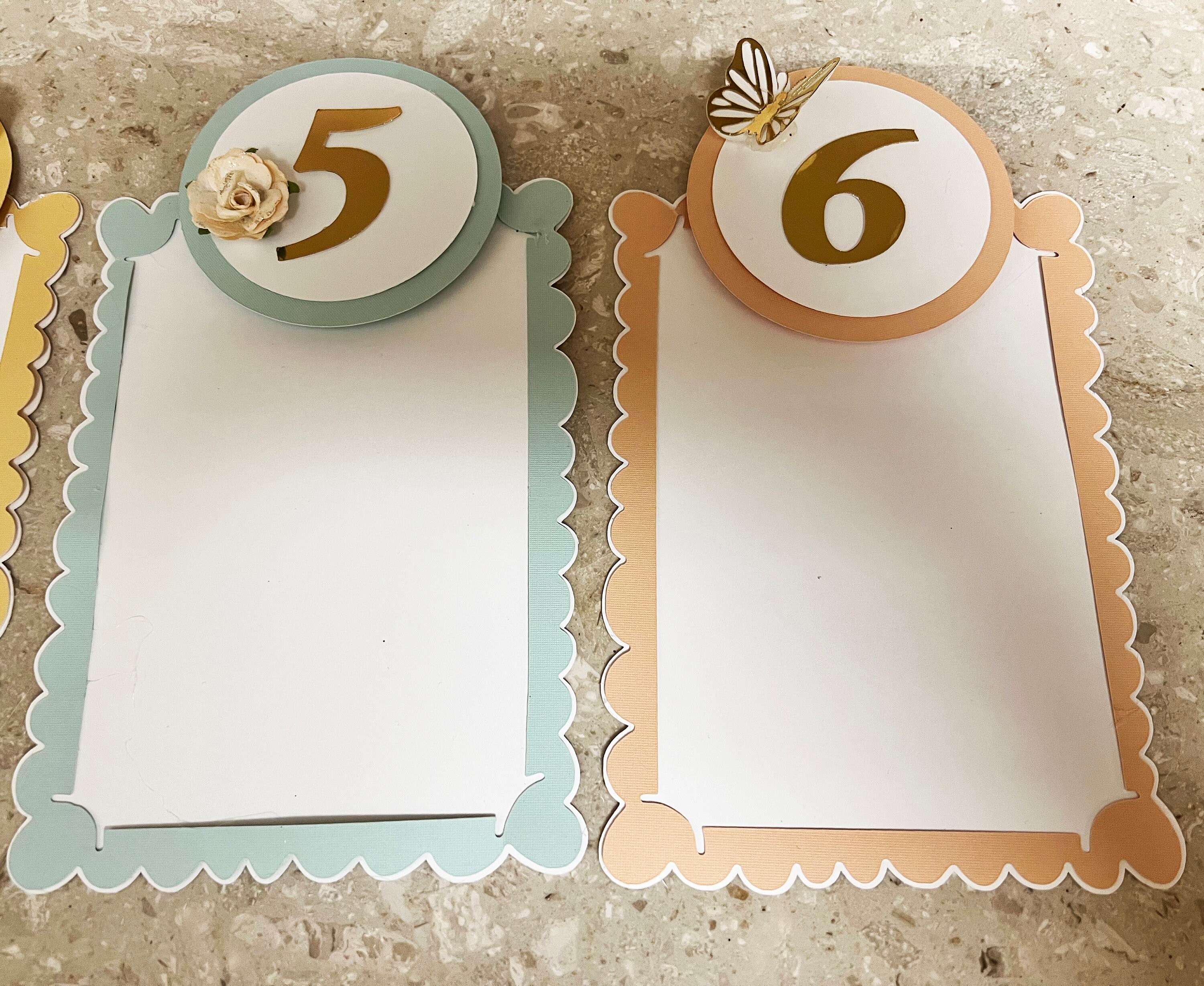 ANY COLOR Butterfly 12 Month Banner Flower Milestone Banner - Etsy