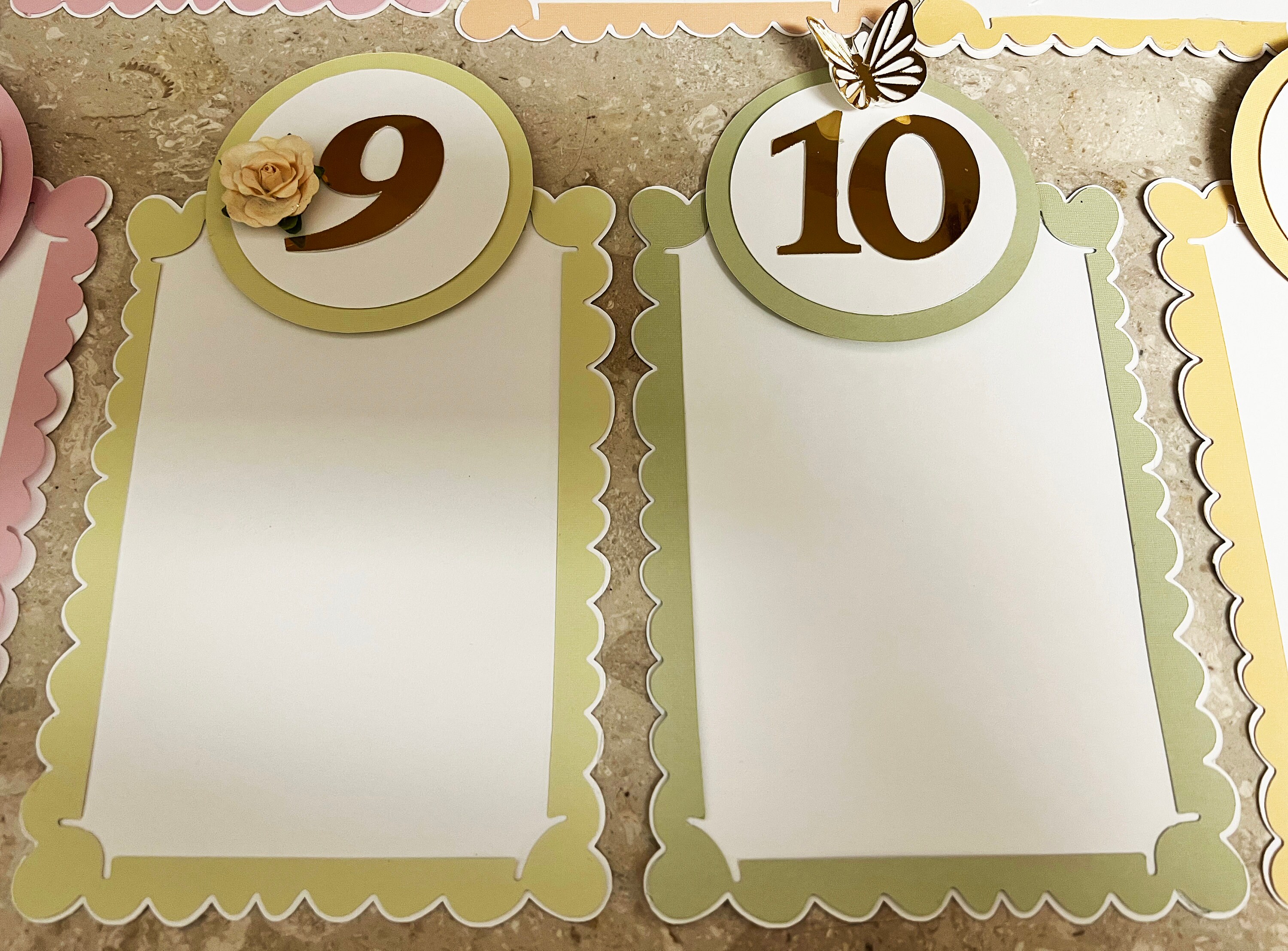 ANY COLOR Butterfly 12 Month Banner Flower Milestone Banner - Etsy