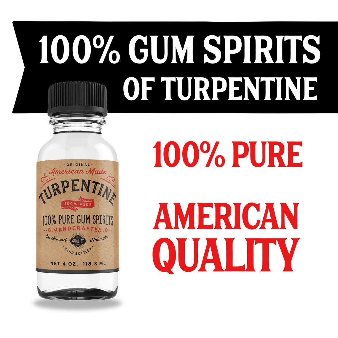 100% Pure Gum Spirits of Turpentine American Made NOT - Etsy