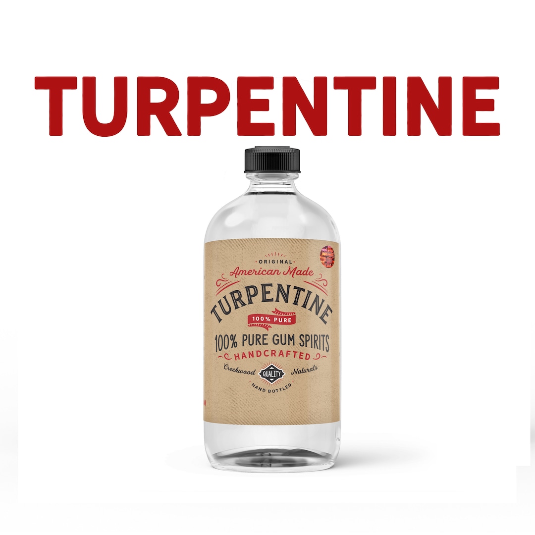 Turpentine 100% Pure Gum Spirits American Made NOT Imported Natural ...