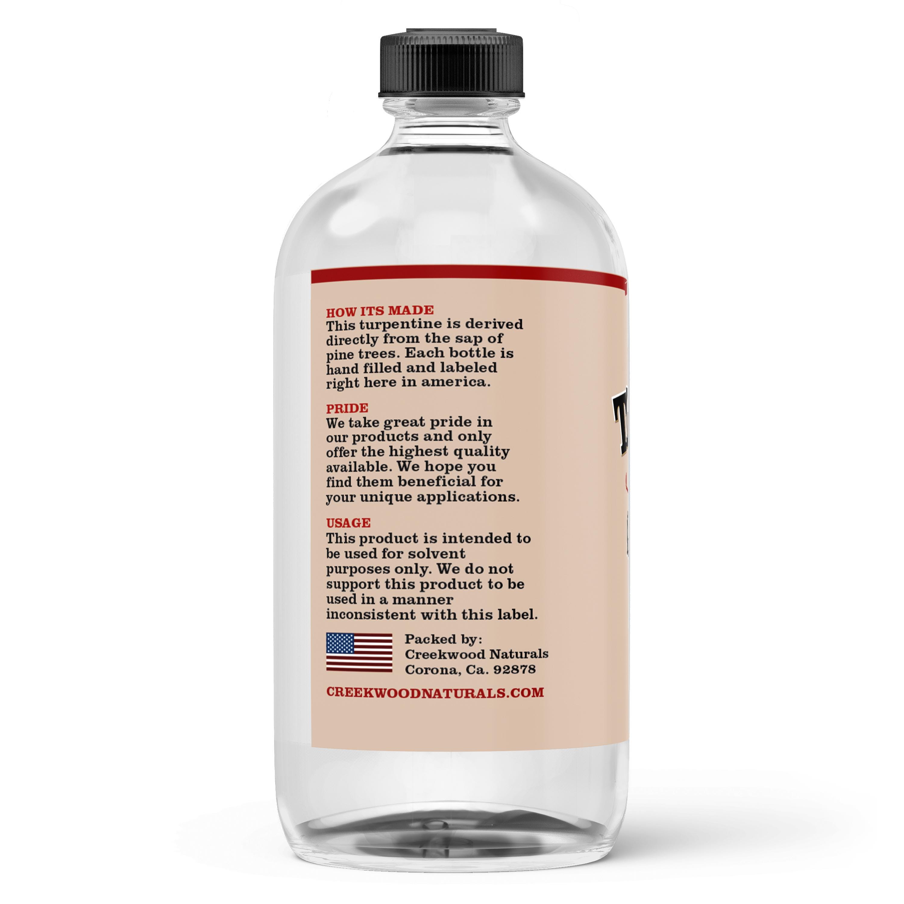 100% Pure Gum Spirits of Turpentine - American Made! NOT Imported ...