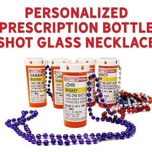 Party Personalized Prescription Shot Glass - Etsy