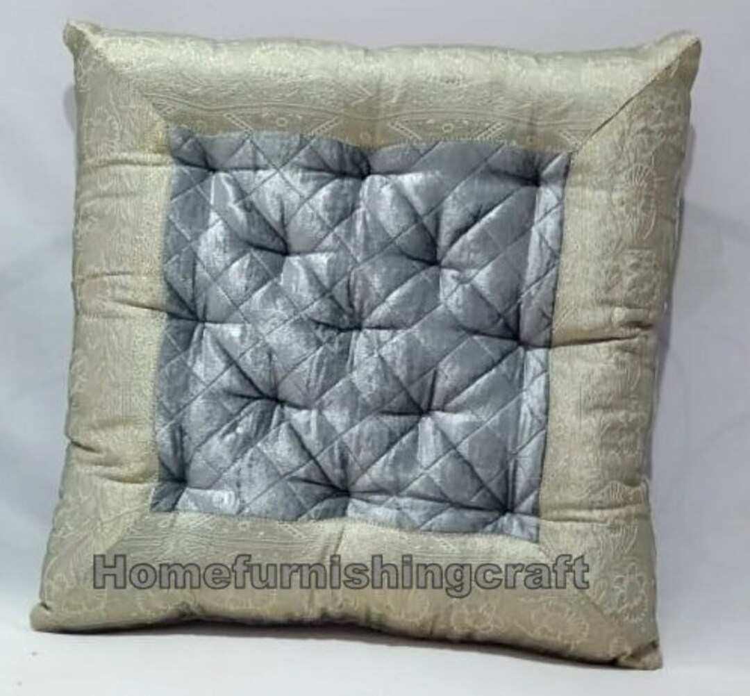 Velvat Broket Chair Cushion Tufted Seat Pads and Decorative Cushion ...