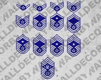 Us Air Force Rank Svg - Etsy
