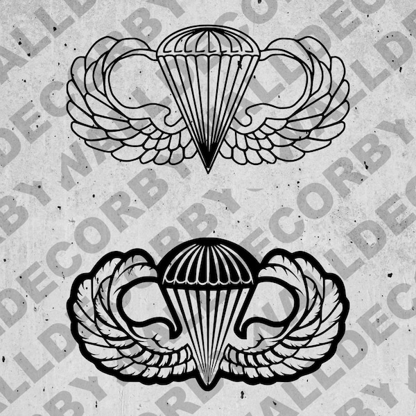 Airborne Wings Svg - Etsy
