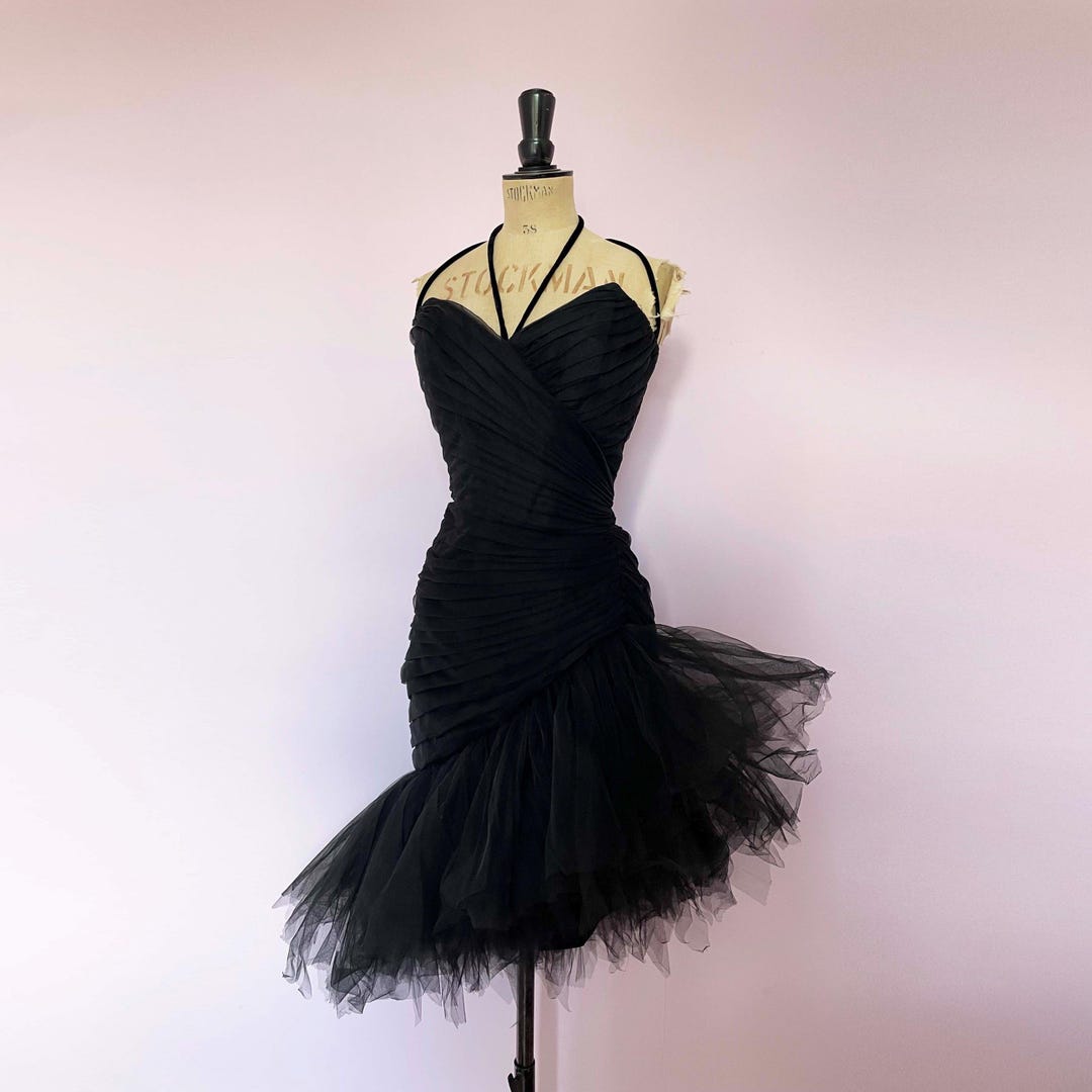 Vintage / 1980s 80s / Party Mermaid Dress Tulle Ballerina Tutu Dress ...