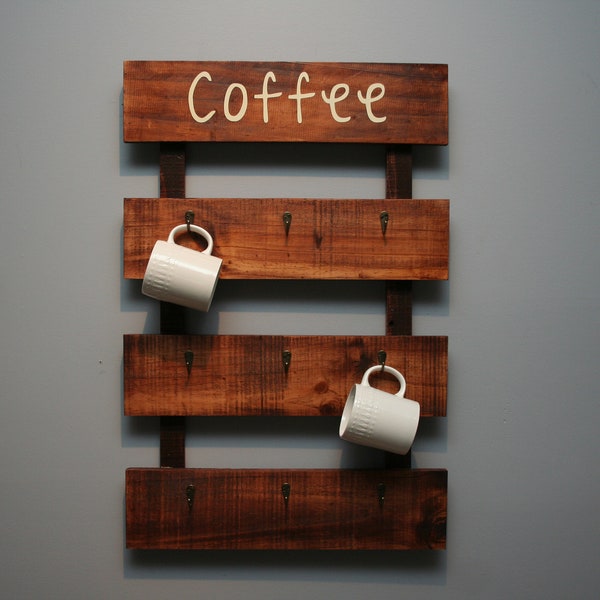 Pallet Coffee Cup Holder - Etsy