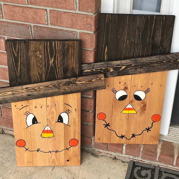 Wood Scarecrow - Etsy