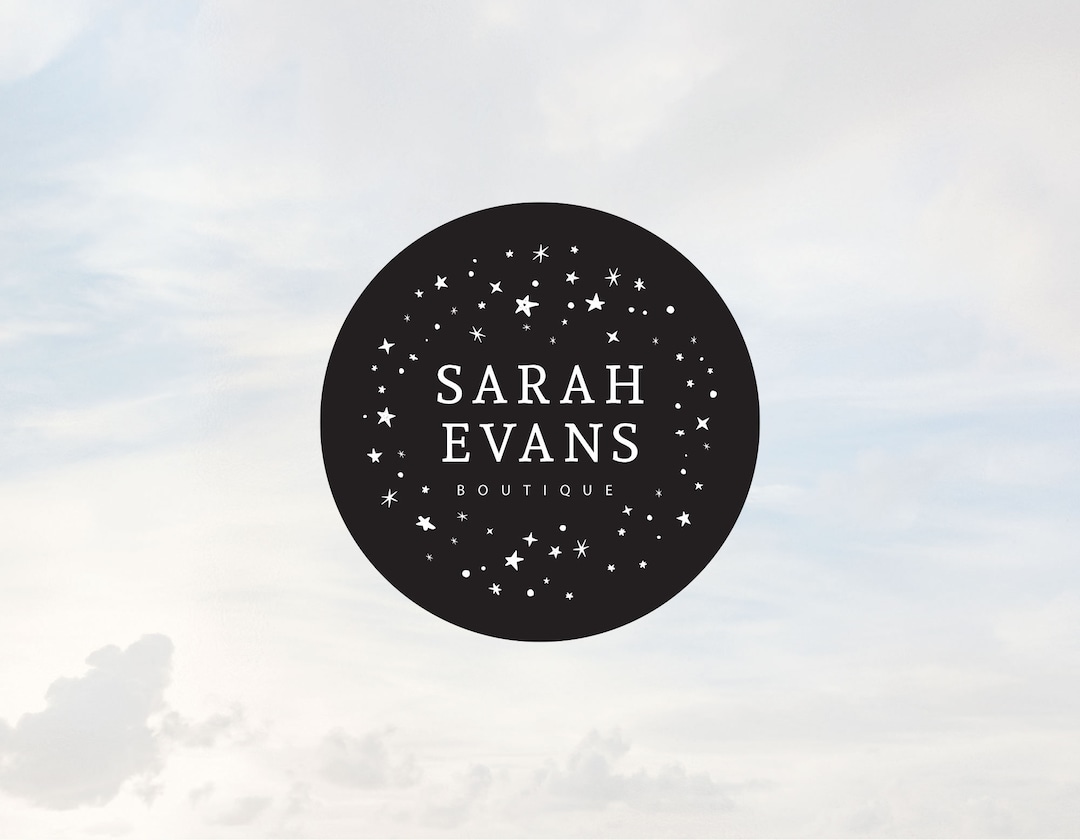 Round Logo, Stars Logo, Sparkle Logo, Pre-designed Logo, Twinkle Logo ...