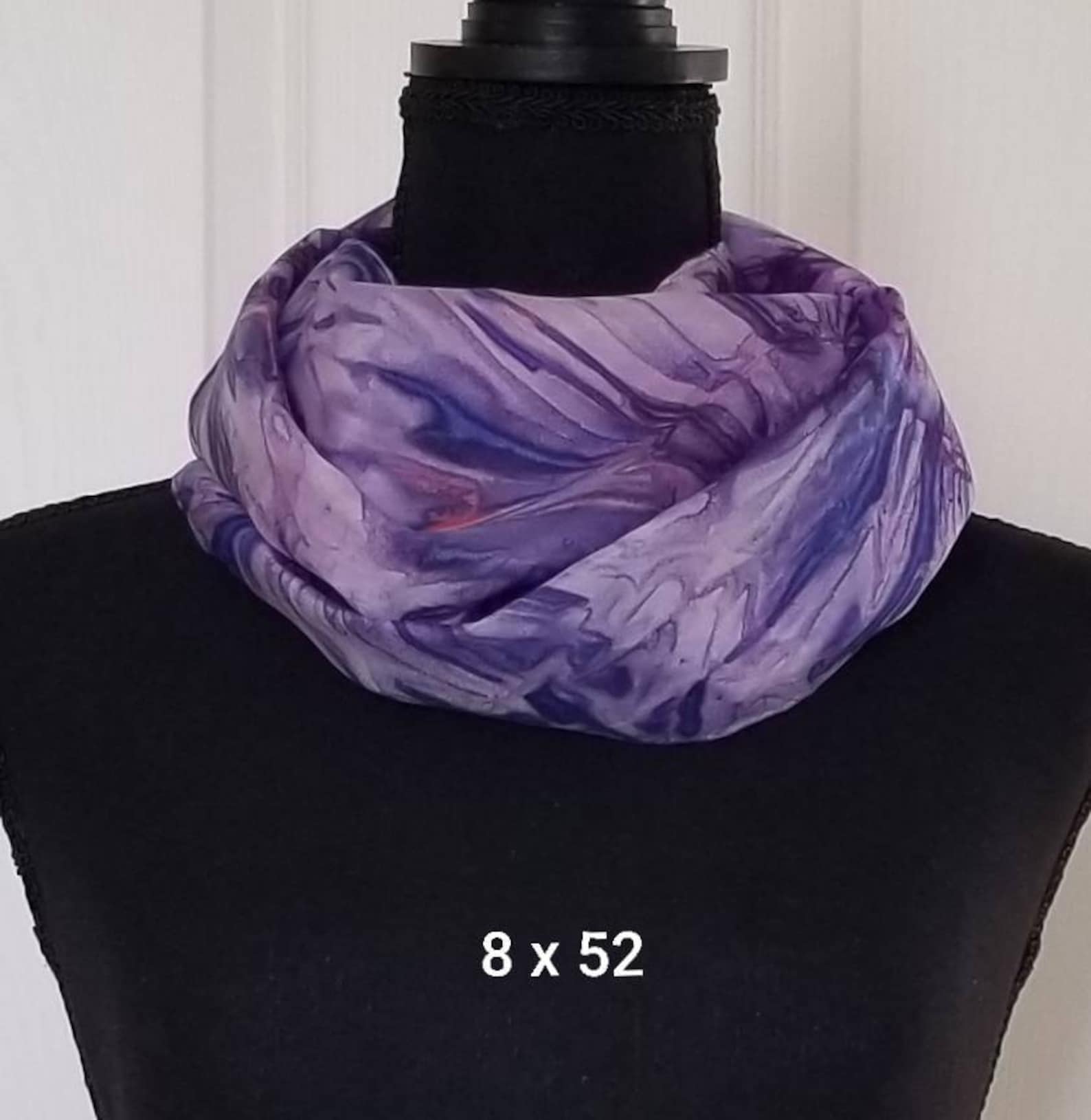 Periwinkle, Salmon, Midnight Blue, Violet and Orchid Handmade Silk ...